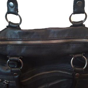 Linea Pelle | Bags | Linea Pelle Black Dylan Foldover Tote | Poshmark